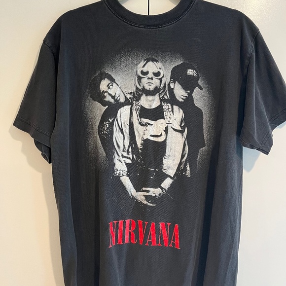 NIRVANA | Shirts | Vintage Nirvana T Shirt Kurt Cobain 99 Very Rare Size L Mens | Poshmark